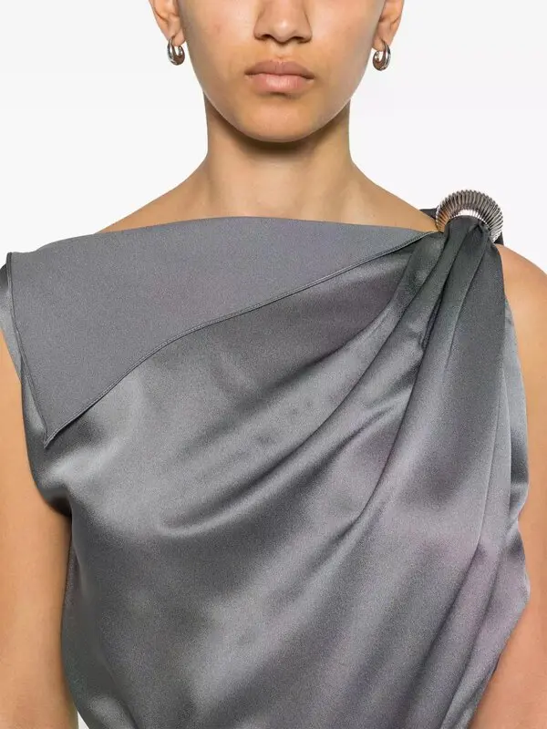 LANVIN Arpège-ring Draped Top