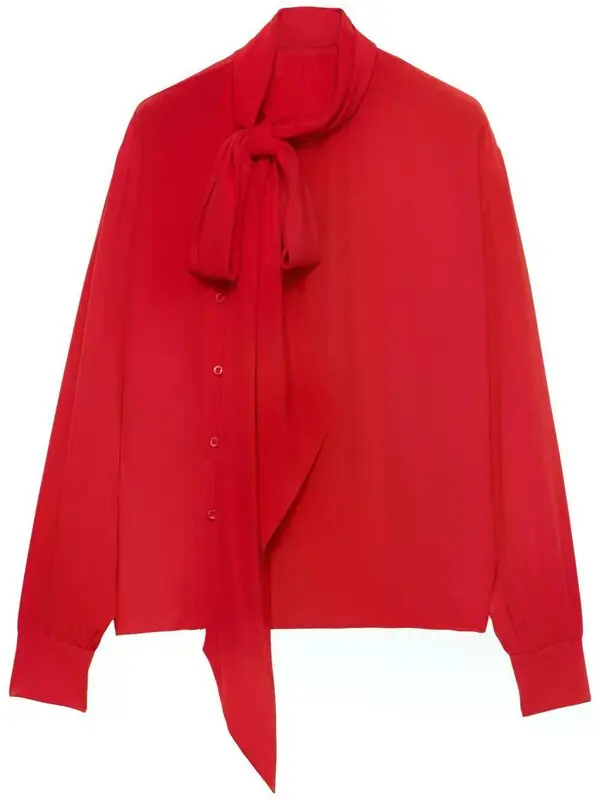 Prada Scarf-detailed Blouse