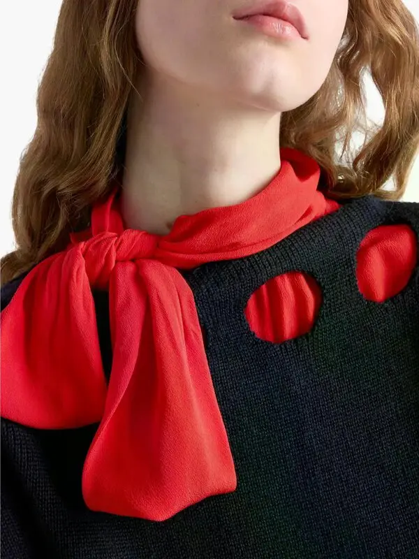 Prada Scarf-detailed Blouse