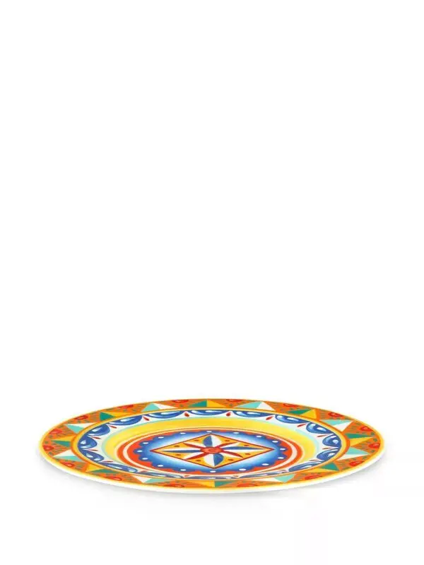 Dolce & Gabbana 2 Piece Fine Porcelain Dinner Plate Set