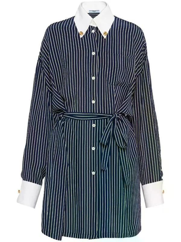 Prada Striped Silk Shirt
