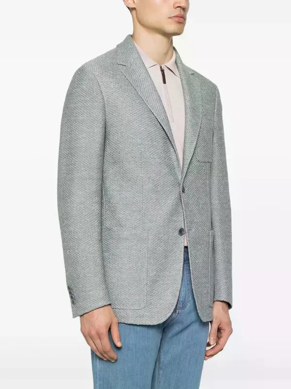Canali Single-breasted Blazer - Blue