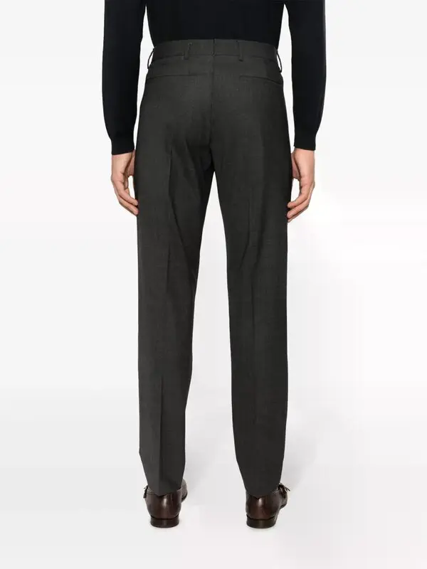Boggi Milano Mélange-effect Tailored Trousers