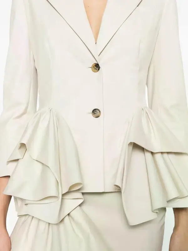 Viktor & Rolf Ruffled Gabardine Blazer
