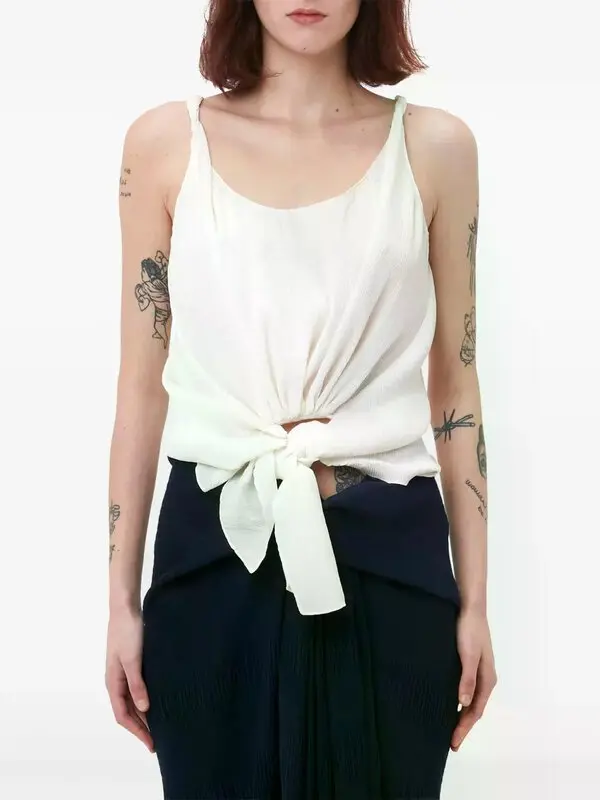 JW Anderson Knotted Tank Top - White