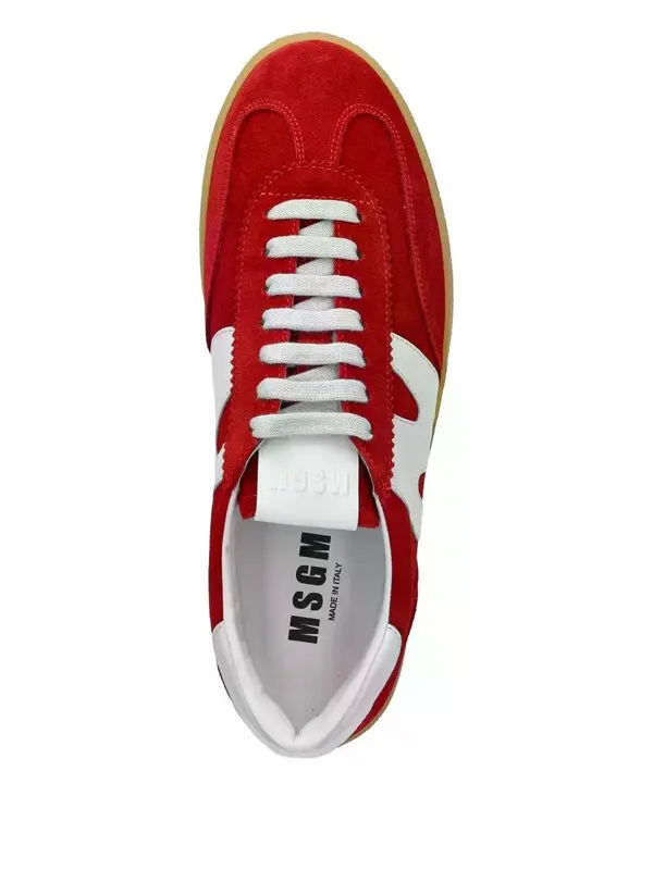 MSGM Retro Panelled Sneakers - Red