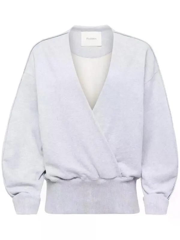 JW Anderson Rounded Wrap-front Sweatshirt