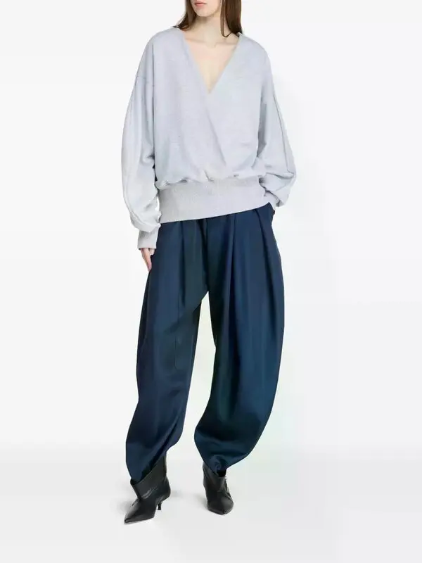JW Anderson Rounded Wrap-front Sweatshirt