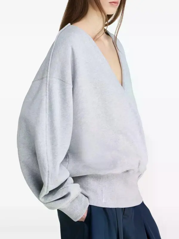 JW Anderson Rounded Wrap-front Sweatshirt
