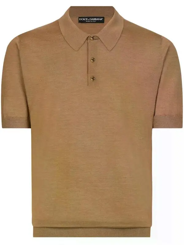 Dolce & Gabbana Fine-knit Polo Shirt
