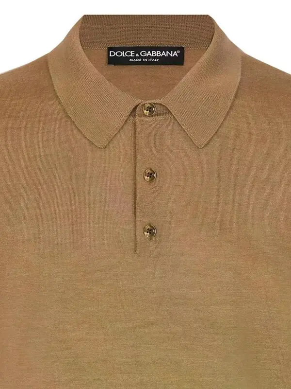 Dolce & Gabbana Fine-knit Polo Shirt