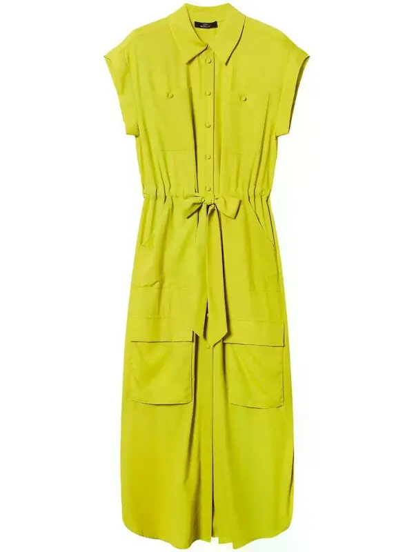 TWINSET Crepe Shirt Maxi Dress