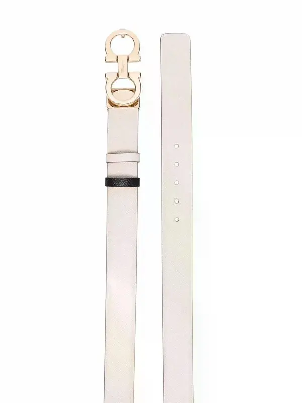 FERRAGAMO Gancini Reversible Belt - Neutrals