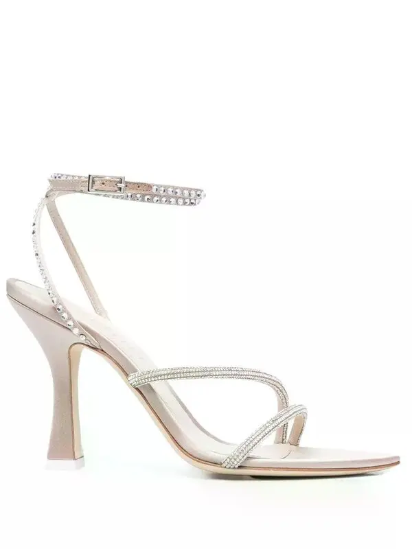 3JUIN 100mm Crystal-embellished Strap Sandals