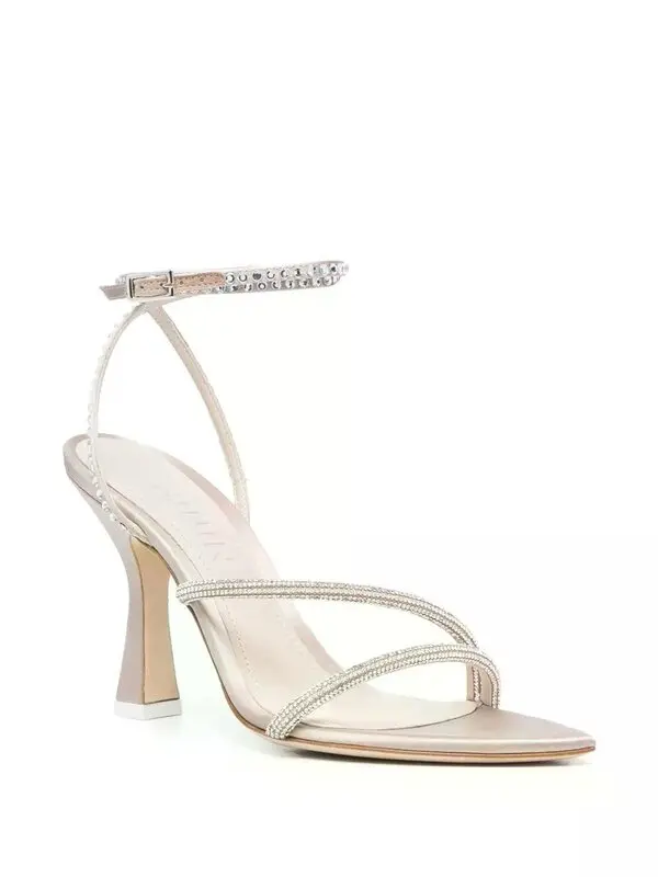 3JUIN 100mm Crystal-embellished Strap Sandals