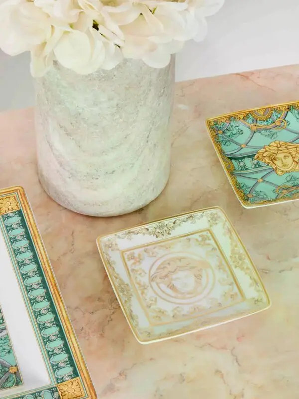 Versace Medusa Gala Square Porcelain Plate