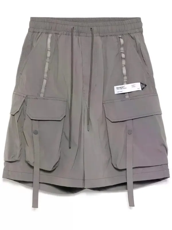 MUSIUM DIV. Logo-patch Cargo Shorts - Grey