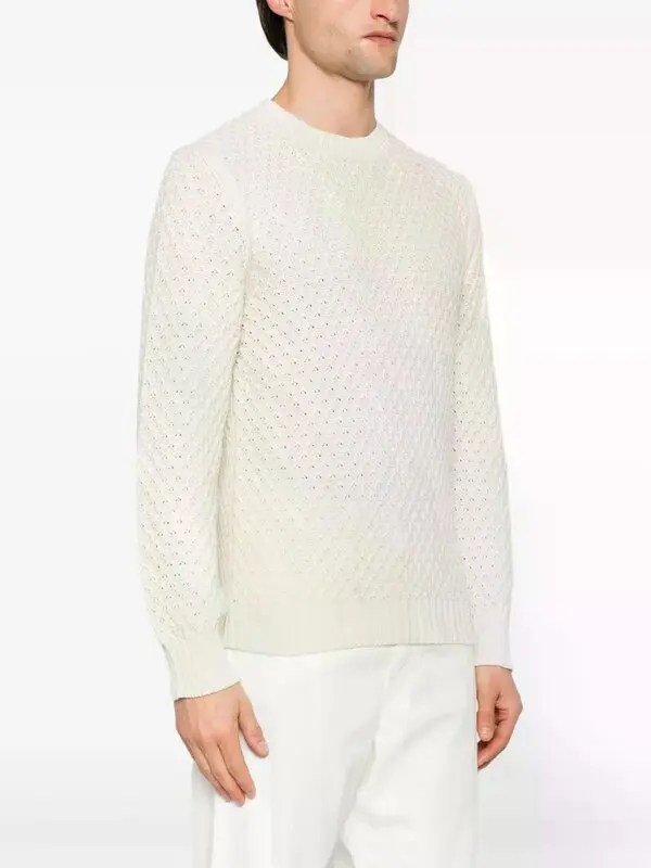 Canali Cotton Crew Neck Sweater