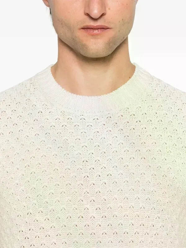Canali Cotton Crew Neck Sweater
