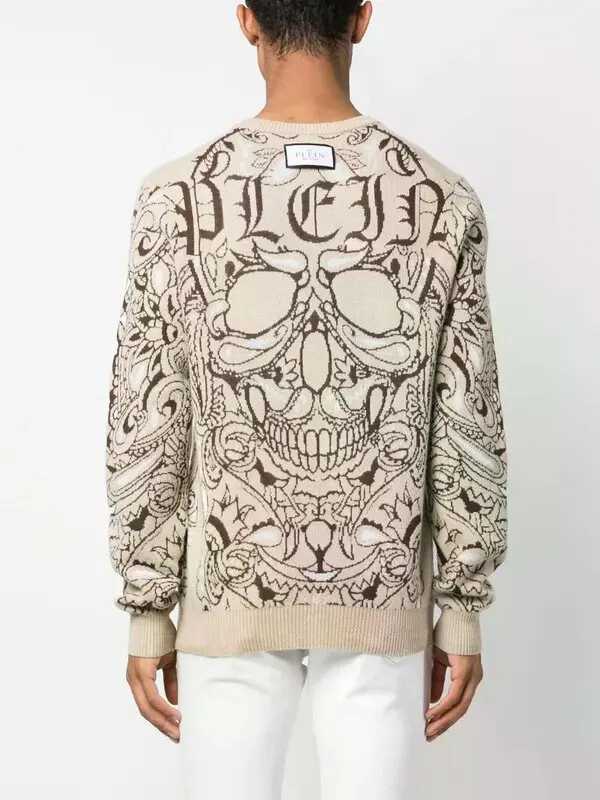 Philipp Plein Paisley Print Cashmere-silk Jumper