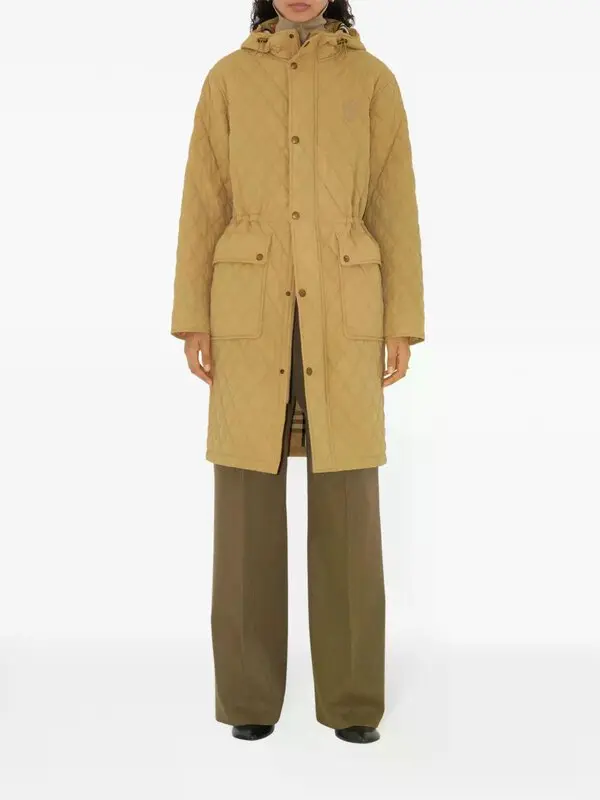 Burberry Diamond Quilted Padded Parka Coat