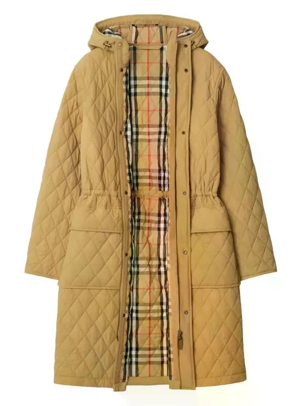 Burberry Diamond Quilted Padded Parka Coat