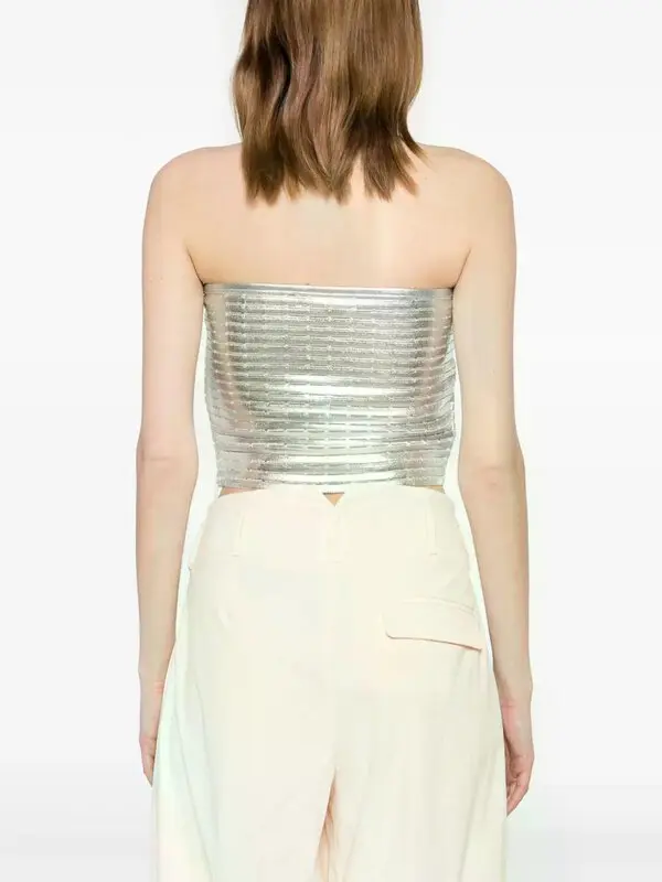 GENNY Laminated Cropped Top
