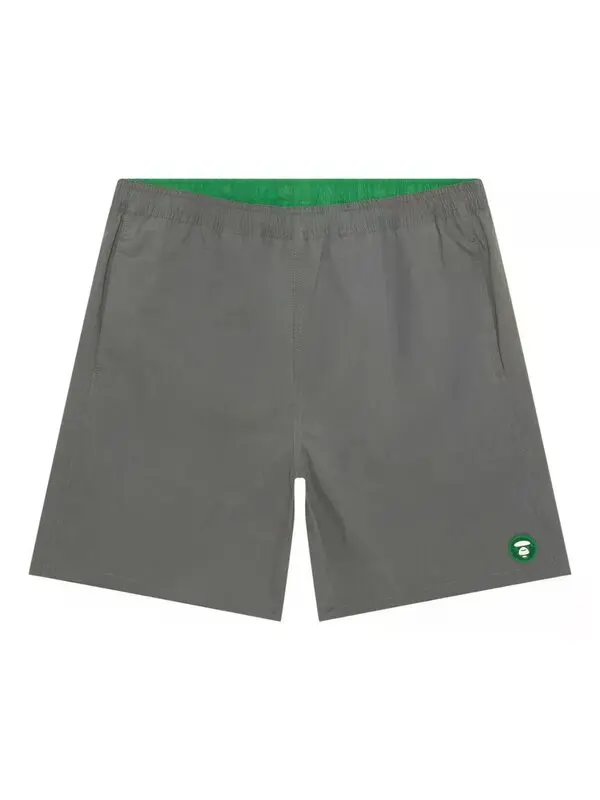AAPE BY *A BATHING APE Logo-patch Shorts - Grey