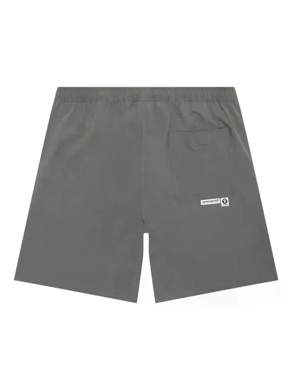 AAPE BY *A BATHING APE Logo-patch Shorts - Grey