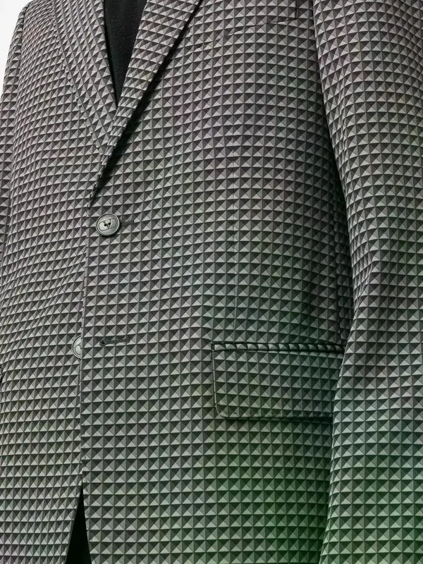 Valentino Garavani Geometric-pattern Print Blazer