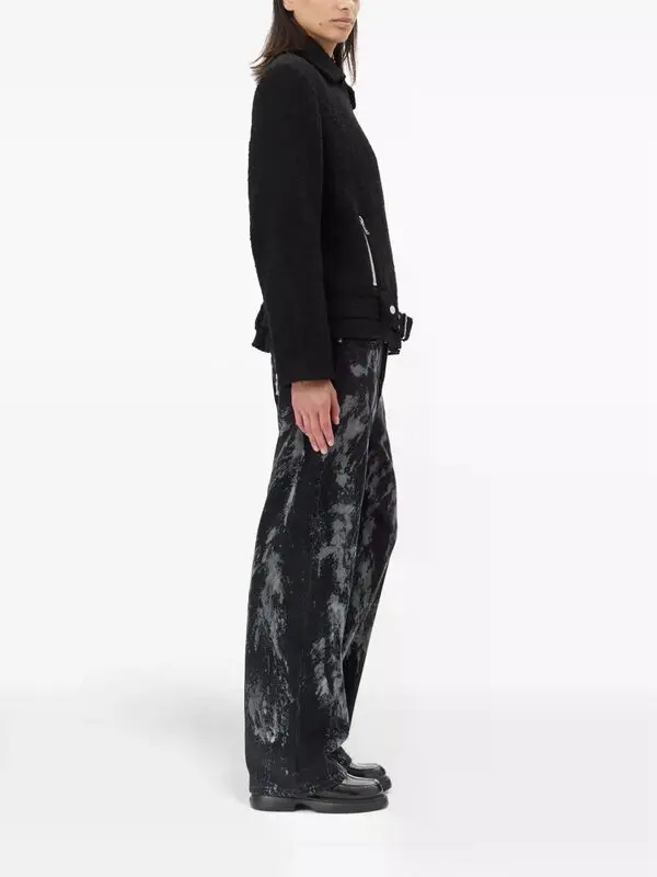 GANNI Bouclé Biker Jacket