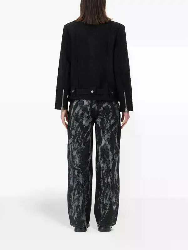 GANNI Bouclé Biker Jacket