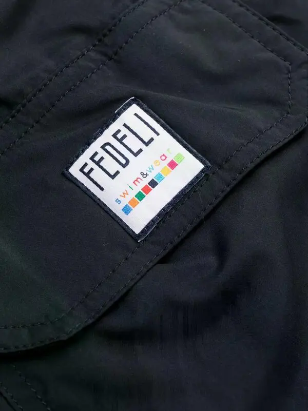 Fedeli Logo-patch Swim Shorts