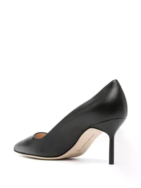 Manolo Blahnik 70mm Tora Leather Pumps