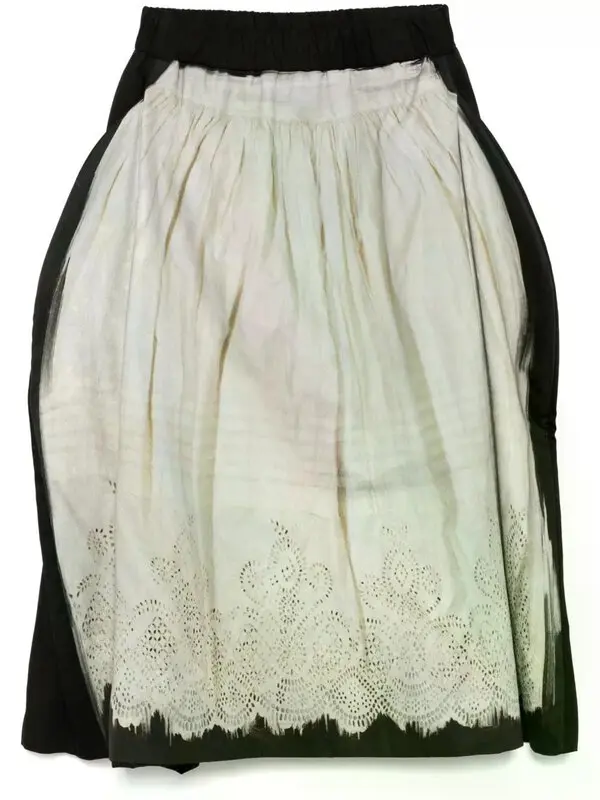 IA LONDON Graphic-print Skirt - Neutrals