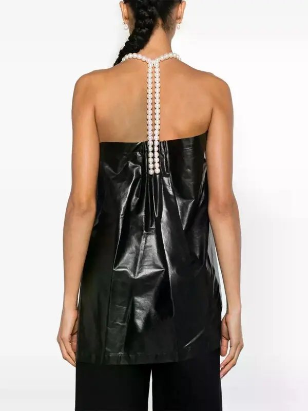 Junya Watanabe Pearl-detail Pleated Blouse