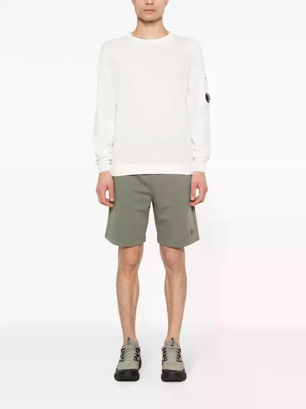 C.P. COMPANY Knitted Crew Neck Jumper With Lens Detail