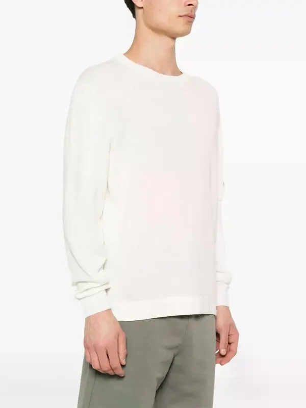 C.P. COMPANY Knitted Crew Neck Jumper With Lens Detail