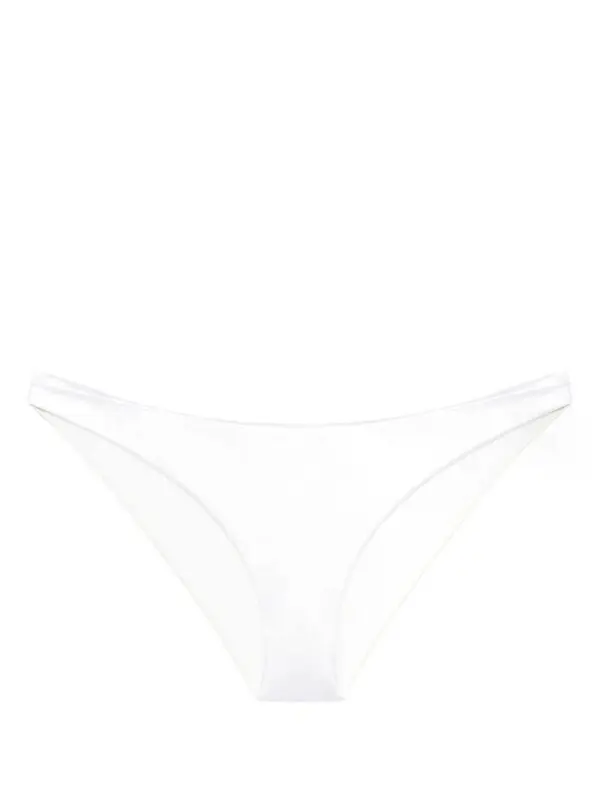 Marysia Newport Metallic Bikini Bottoms - Silver