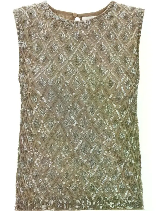 P.a.r.o.s.h Gild Top - Neutrals