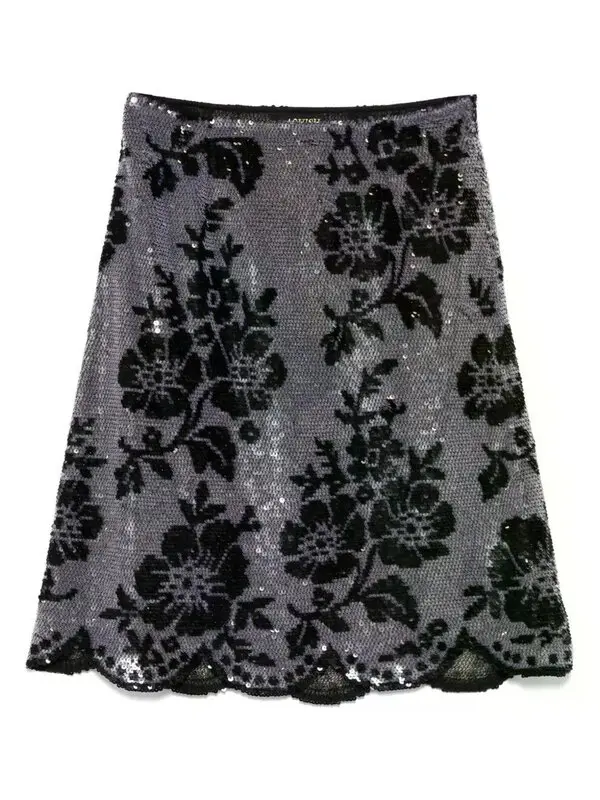 Ashish Sequin Mesh Skirt