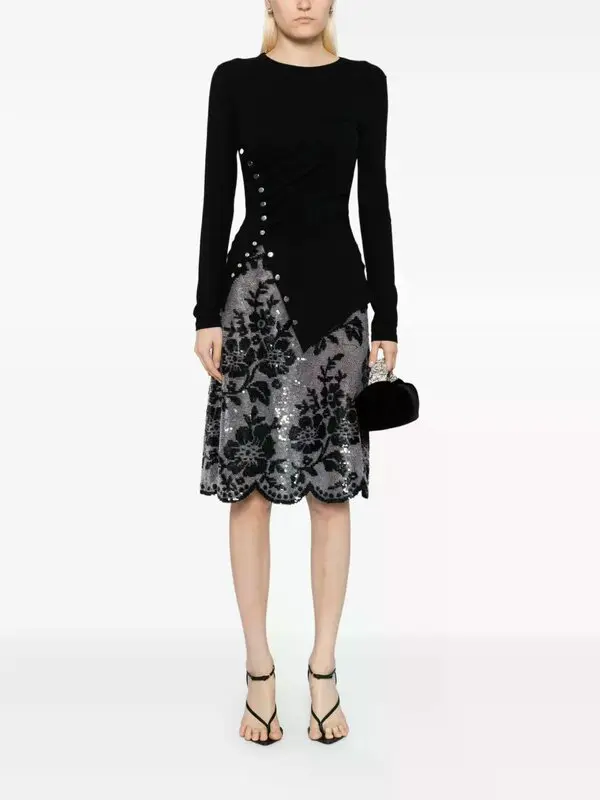 Ashish Sequin Mesh Skirt