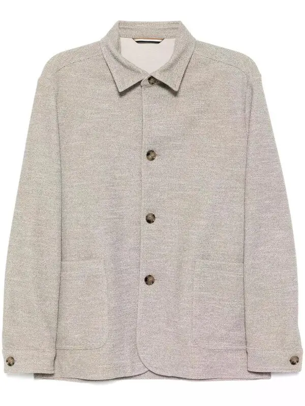 BOSS Button-up Jacket - Neutrals