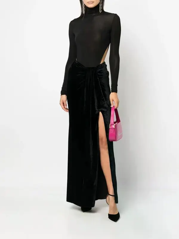 Blumarine Slit-detail Ankle-length Skirt
