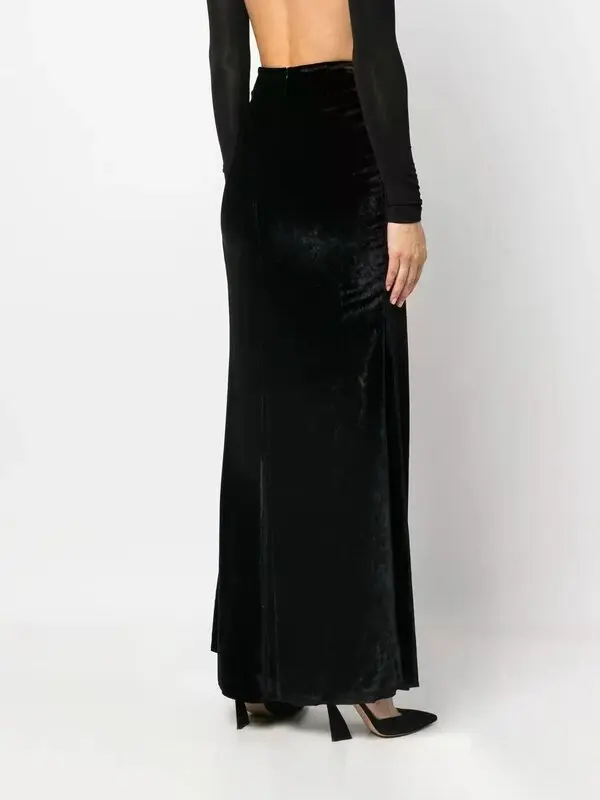 Blumarine Slit-detail Ankle-length Skirt