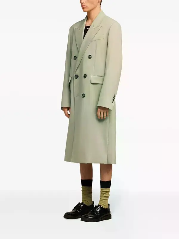 AMI Paris Double-breasted Virgin Wool Blazer