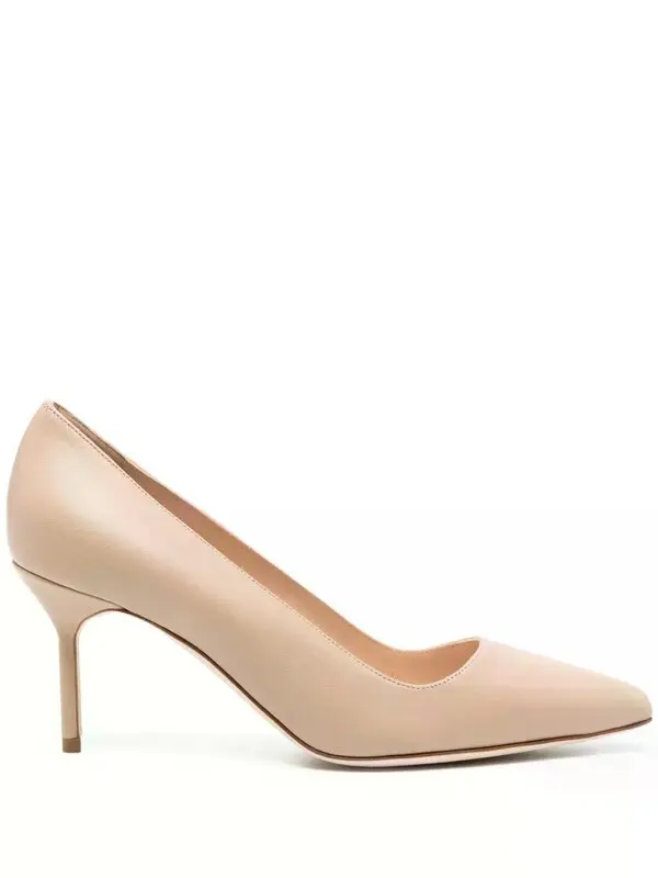 Manolo Blahnik Tora 70mm Leather Pumps