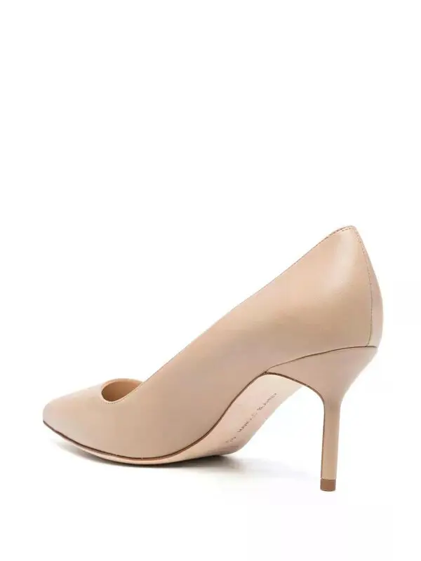 Manolo Blahnik Tora 70mm Leather Pumps