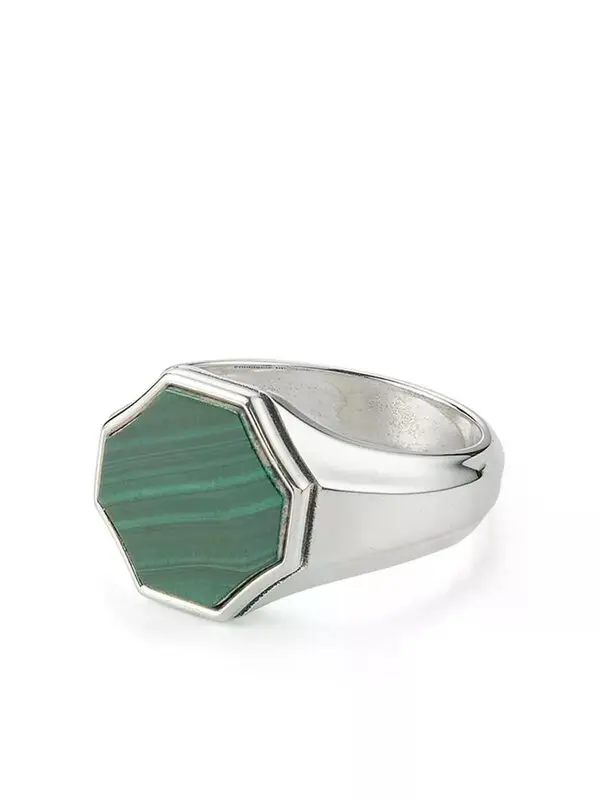 Emanuele Bicocchi Hex Signet Ring - Silver