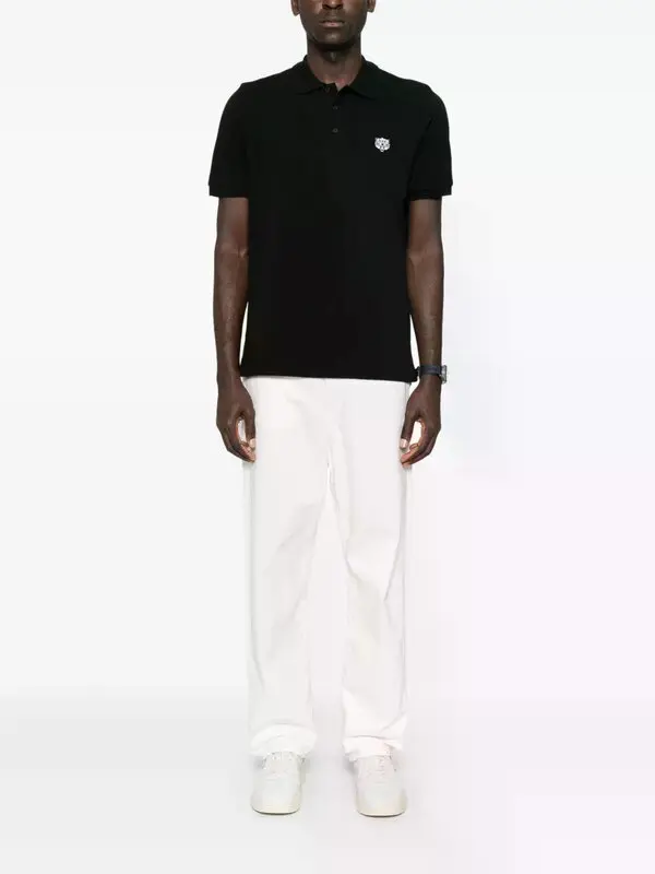 Kenzo Happy Tiger Polo Shirt - Black
